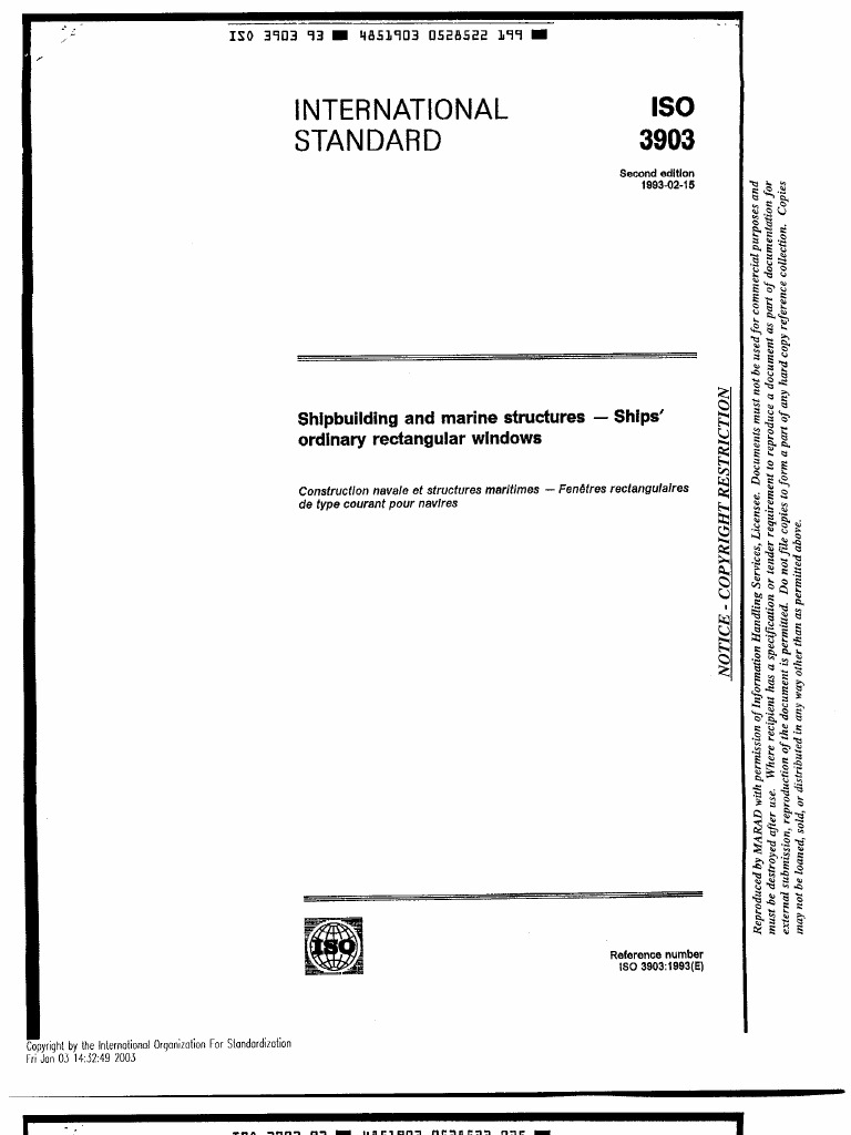 ISO3903 | PDF