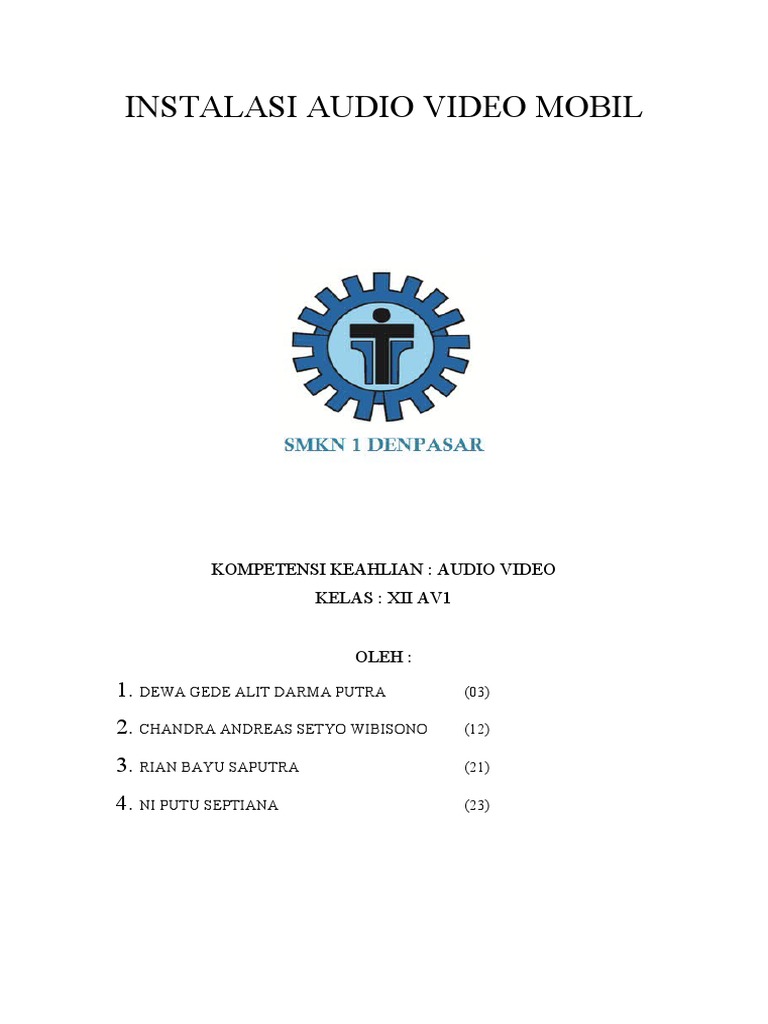 Panduan Instalasi Audio Mobil Terlengkap | PDF | Griya & Taman