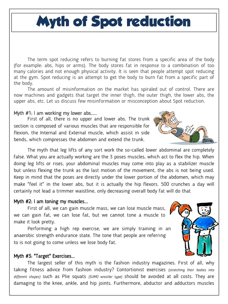 Myth of Spot Reduction | PDF | Anatomical Terms Of Motion | Abdomen
