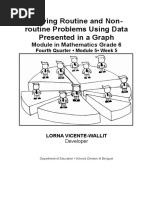 Solves Routine and Non-Routine Problems Using Data Presented in A Pie Graph - Math 6 | PDF