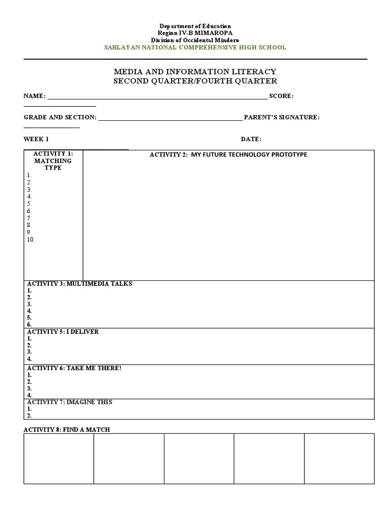 Mil Activity 1 | PDF