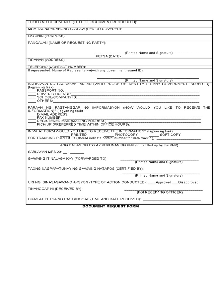 FOI Form | PDF | Identity Document | Written Communication
