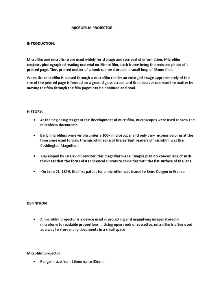 Document | Download Free PDF | Microform | Optical Devices