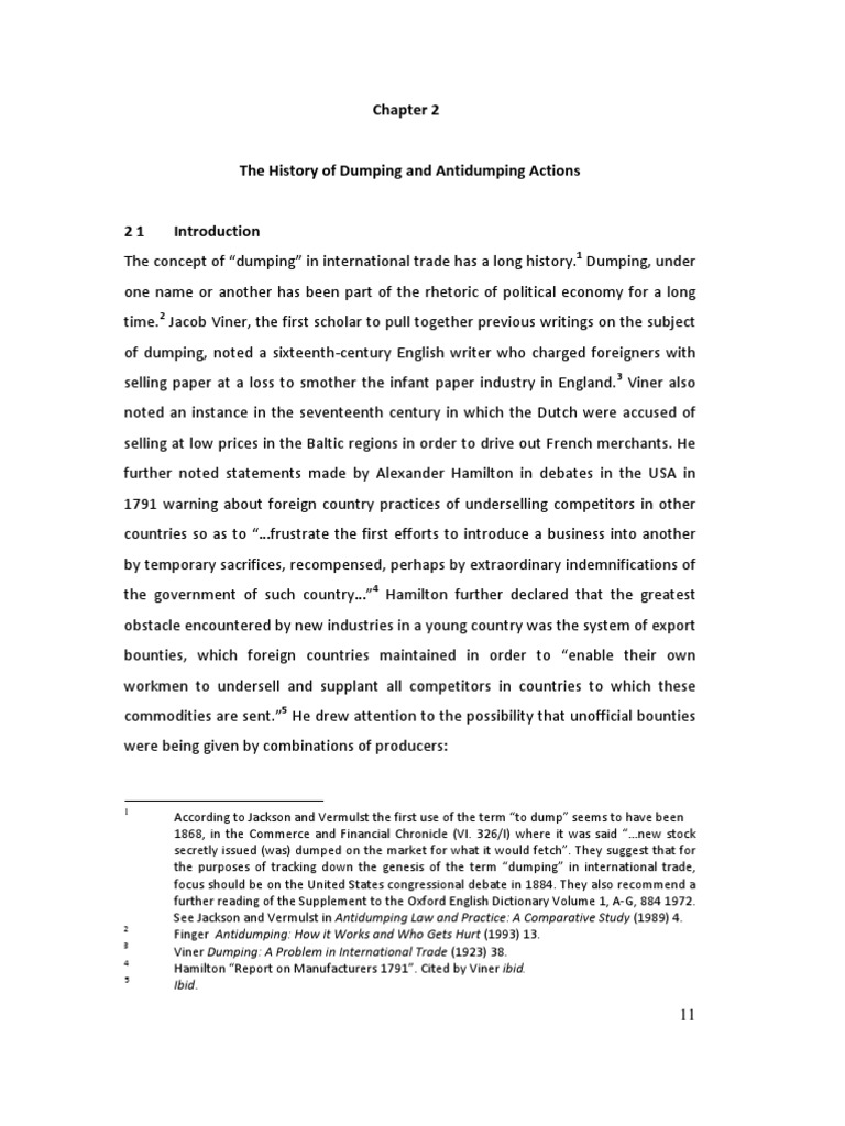 History of Anti Dumping | PDF | Dumping (Pricing Policy) | General Agreement On Tariffs And Trade