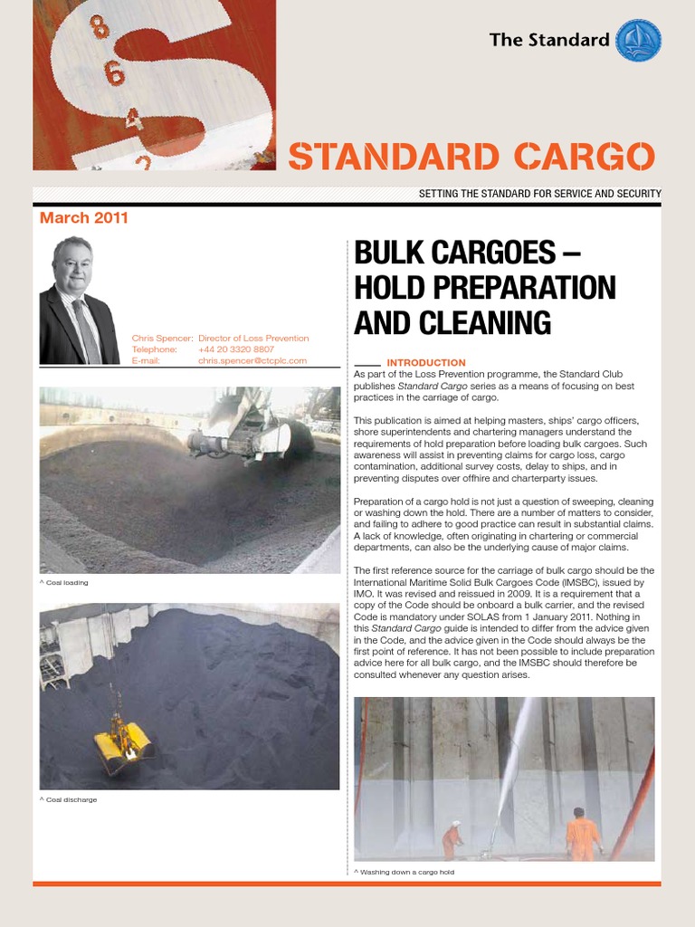 Standard Cargo Hold Preparation | PDF | Ships | Cargo