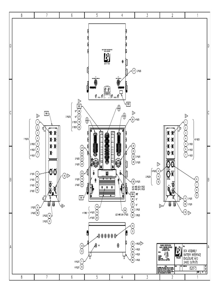 02 Box Assy Battery Interface Enclosure 24VDC Outputs | PDF