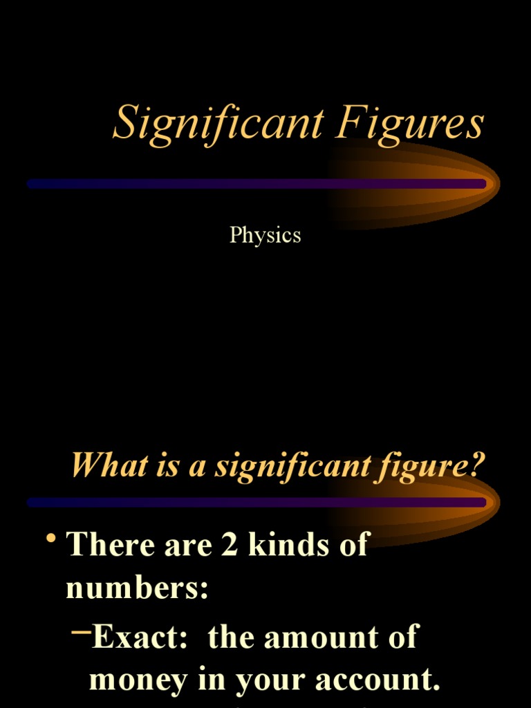 Significant Figures: Physics | Download Free PDF | Significant Figures ...