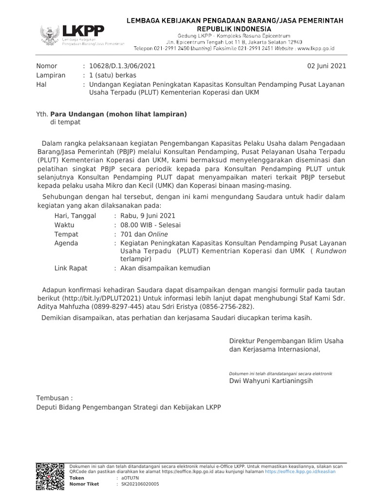 UND Peserta PKP PLUT (Batch 4) | PDF