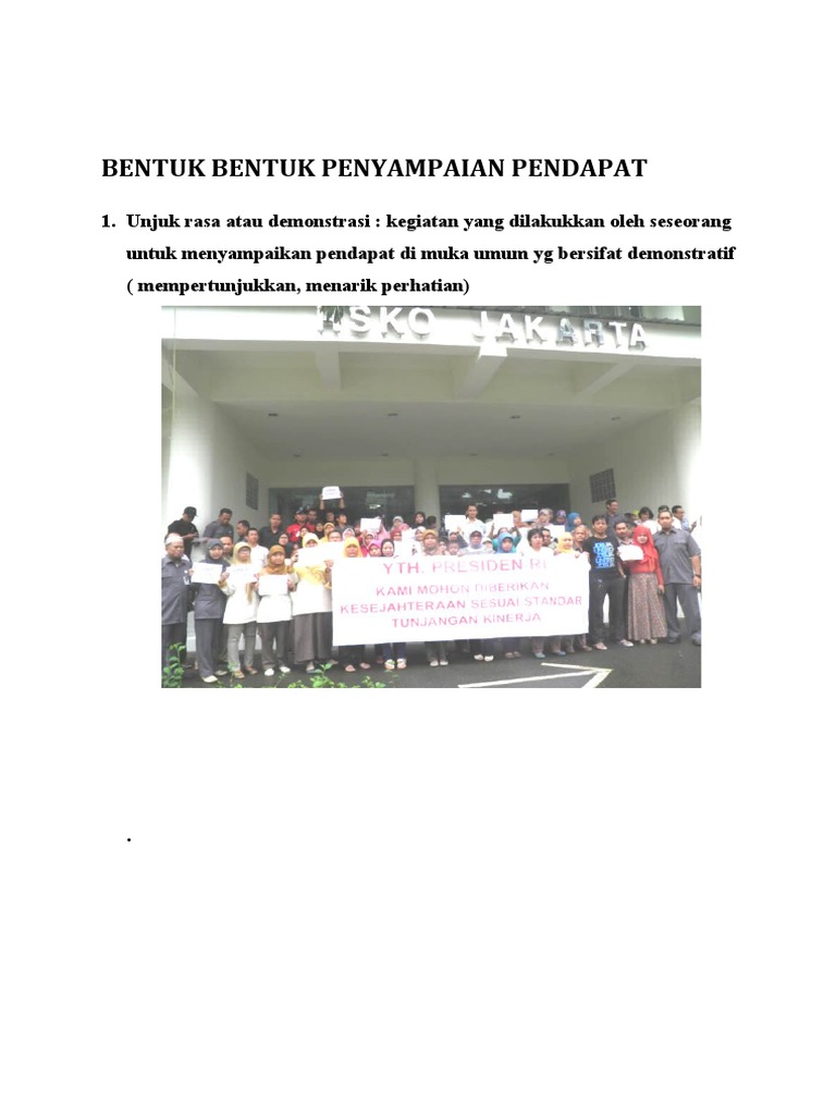 Bentuk Penyampaian Pendapat Umum | PDF | Filsafat | Sejarah