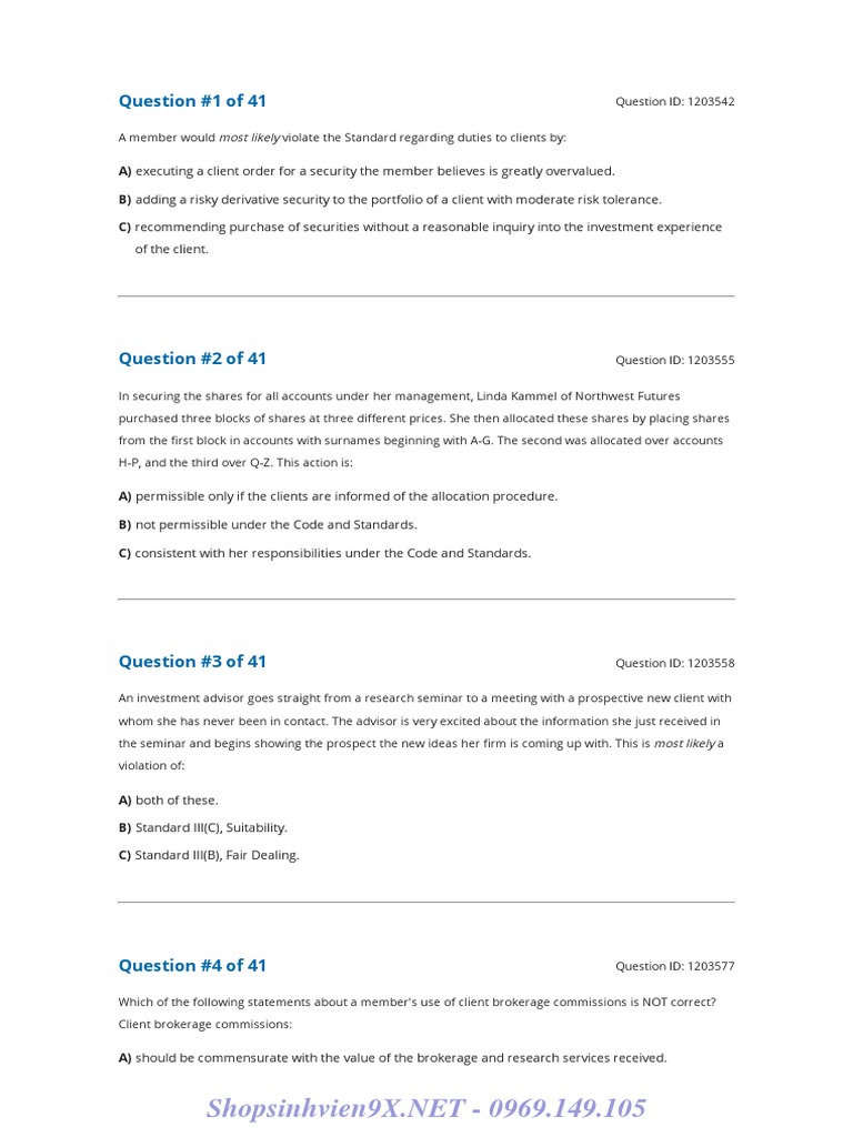 R03.4 Guidance For Standards III (A) and III (B) | PDF | Financial ...