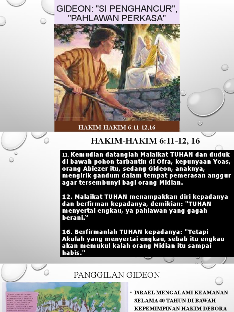 Kisah Pahlawan Gideon Mengalahkan Midian | PDF