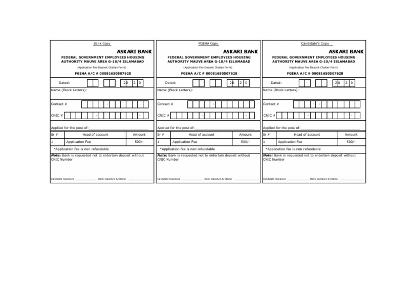 Chalan Form Final | PDF | Payments | Services (Economics)