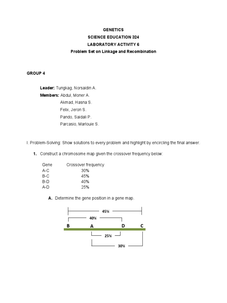 Genetic Linkage Problem