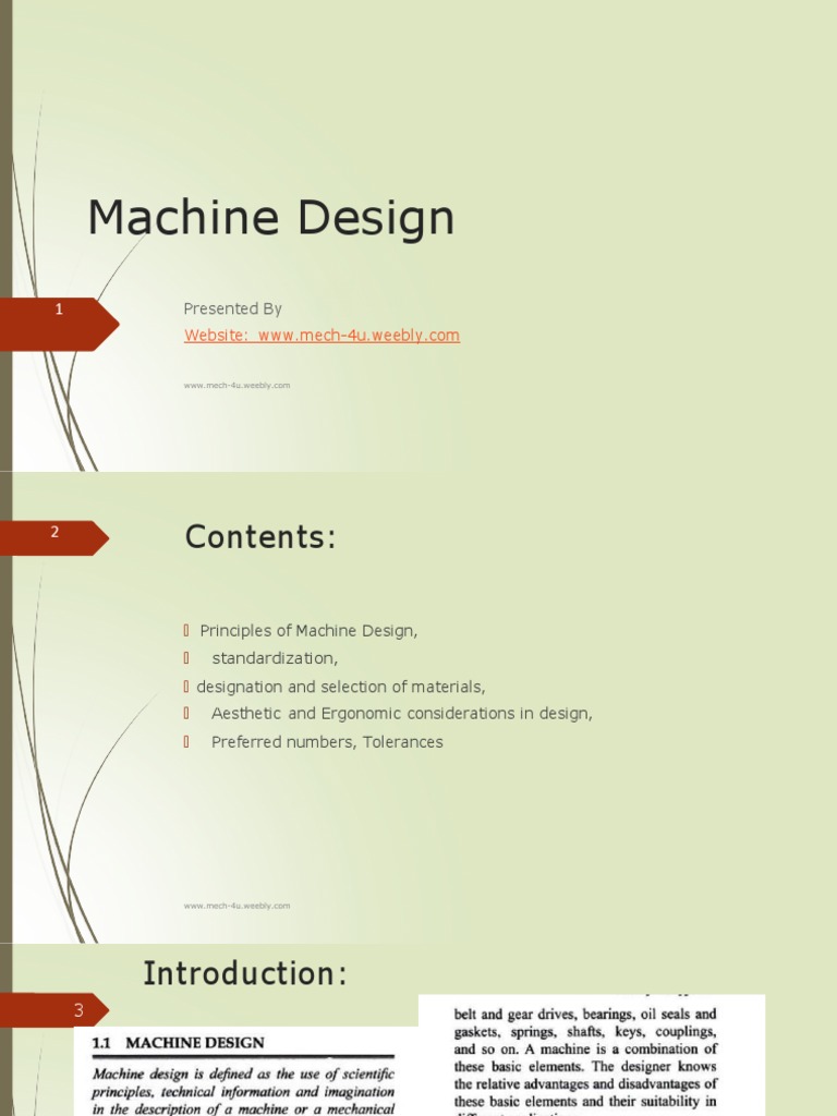 Machine Design Essentials | PDF