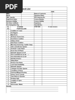 Check List FHC | PDF