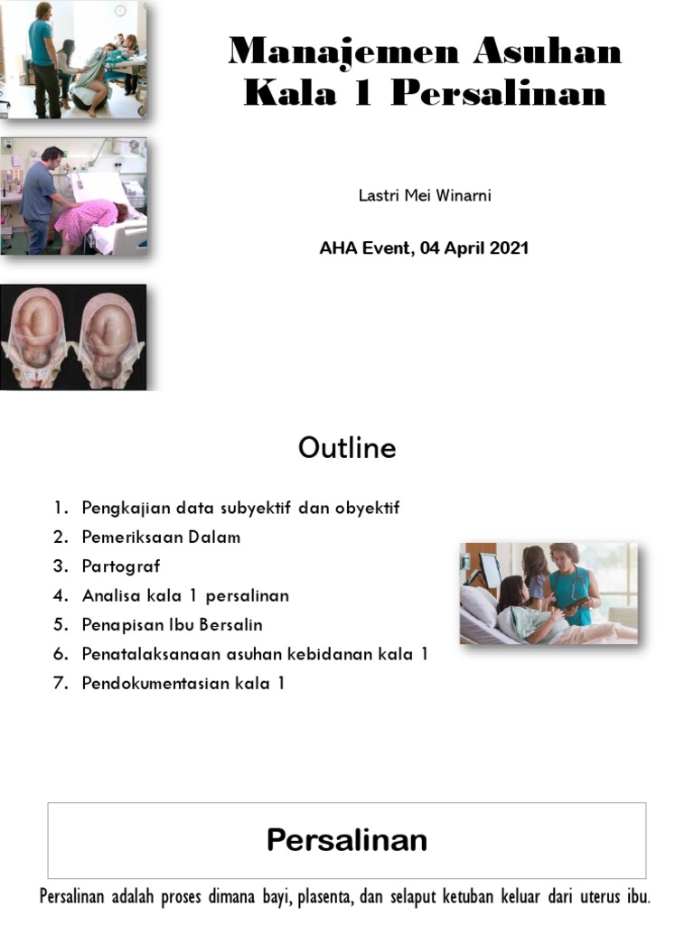 Manajemen Kala 1 Persalinan AHA | PDF