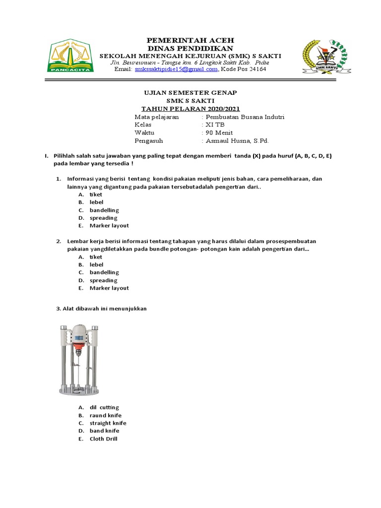 Soal Pbi Kelas Xi Semester 2 Pdf
