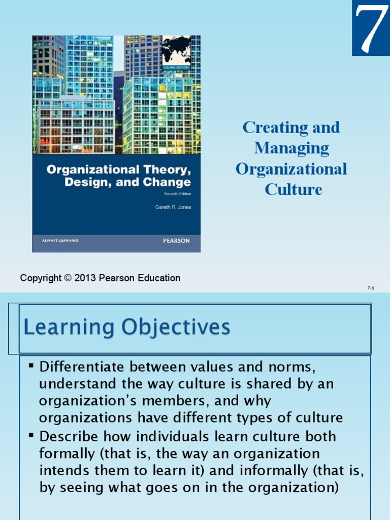 Creating and Managing Organizational Culture | PDF | Organizational ...