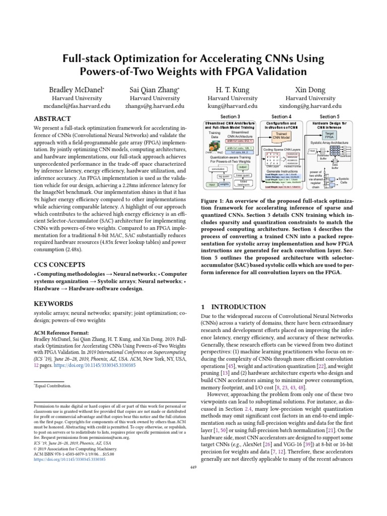 2019 Ics Mcdanel Zhang Kung Dong | PDF | Field Programmable Gate Array | Computer Science