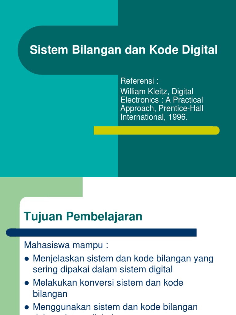 A.Sistem Bilangan Dan Kode Digital | PDF