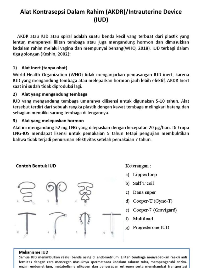 Iud, Transdermal, Vaginal Ring | PDF