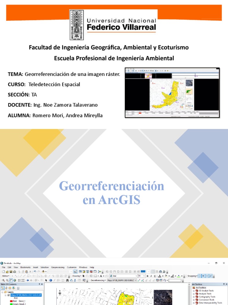 Georeferenciación de Una Imagen en ArcGIS | PDF | Software | Informática