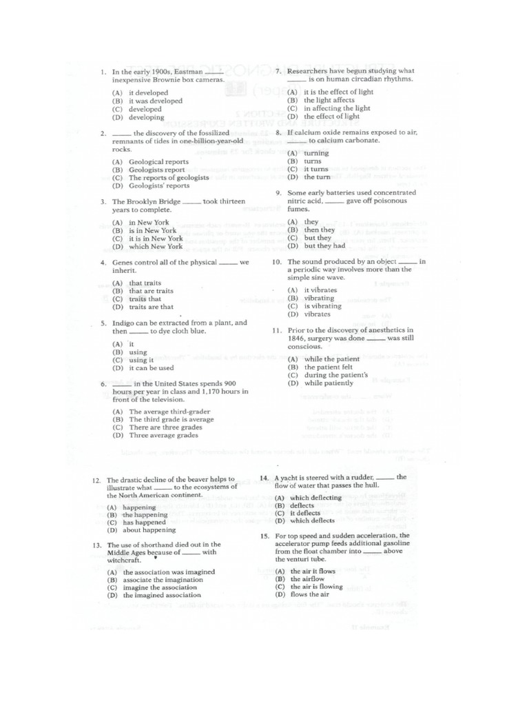 Soal Structure Toefl | PDF