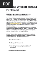 Wyckoff Method and Cheat Sheet | PDF | Technical Analysis | Economies
