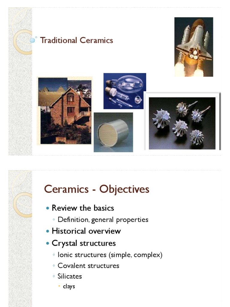 Traditional Ceramics | PDF | Sintering | Porosity