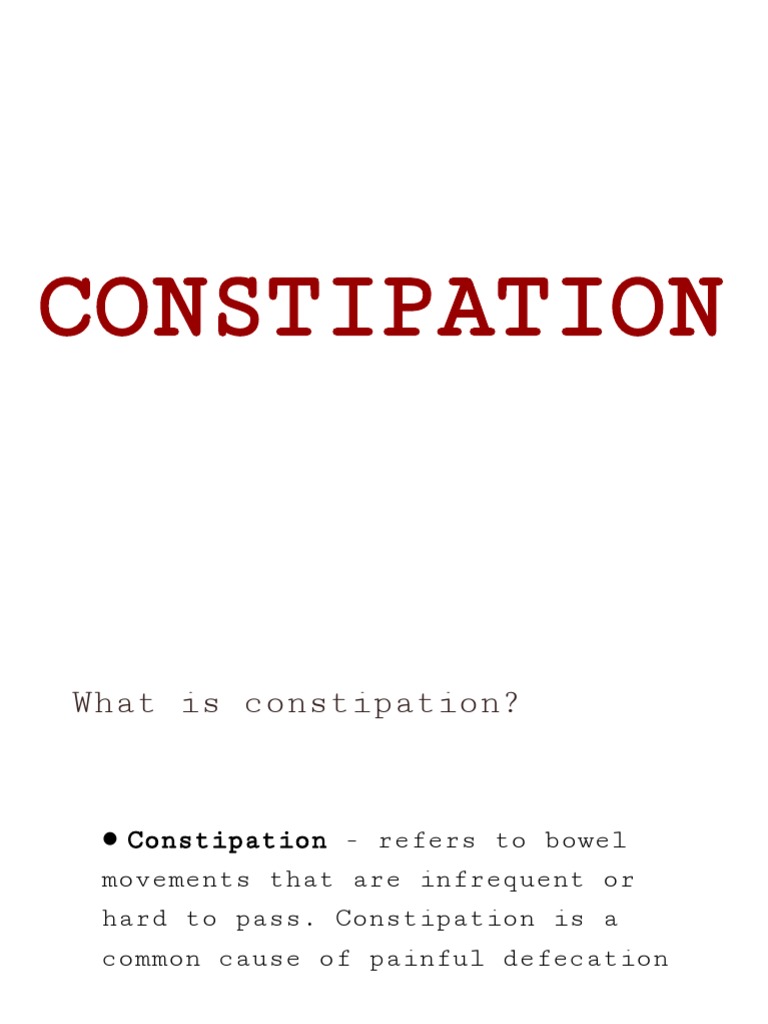 Constipation - PPT - Google Slides | PDF | Constipation | Dietary Fiber