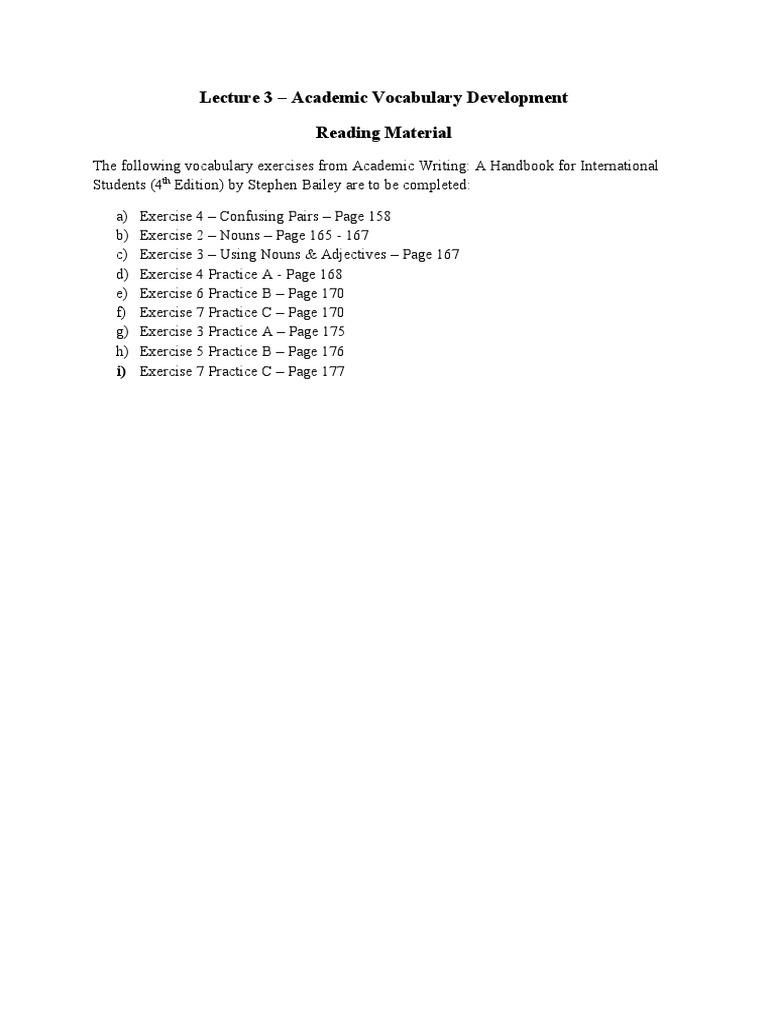 Lecture 3 - Reading Material | PDF