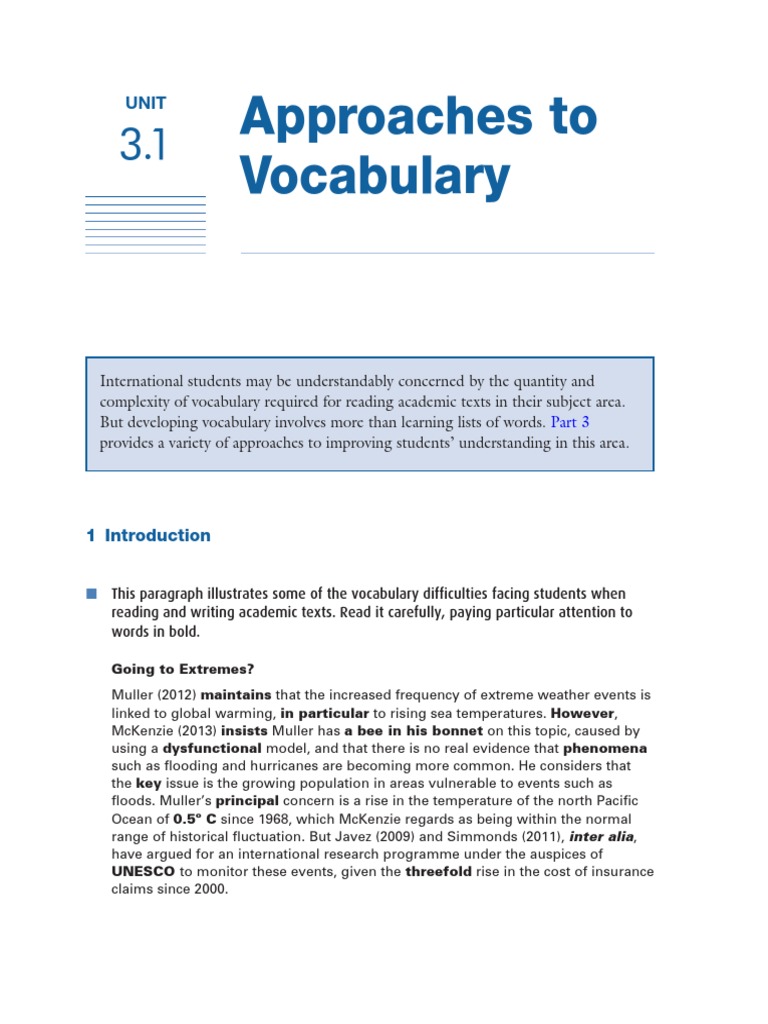 Enhancing Academic Vocabulary Skills | PDF | Adverb | Noun