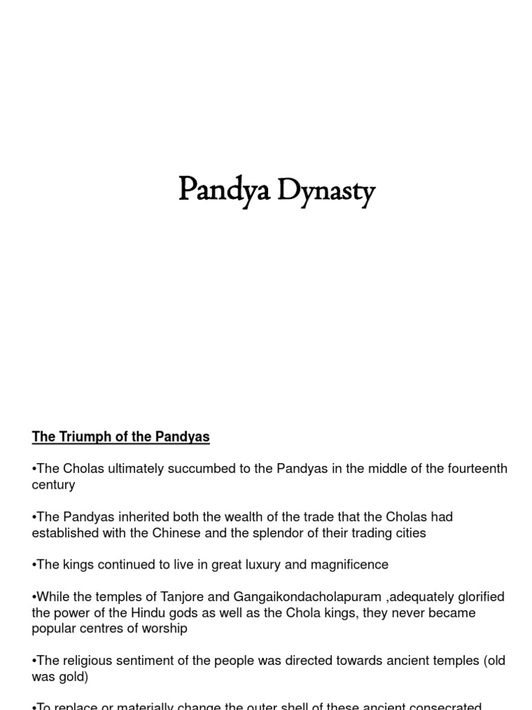 Pandya | PDF | Temple | Religious Architecture