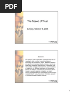 The Speed of Trust | PDF | Trust (Emotion) | Motivation