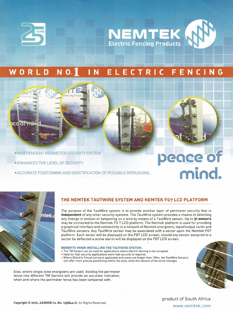 NEMTEK Electric Fencing Product | PDF