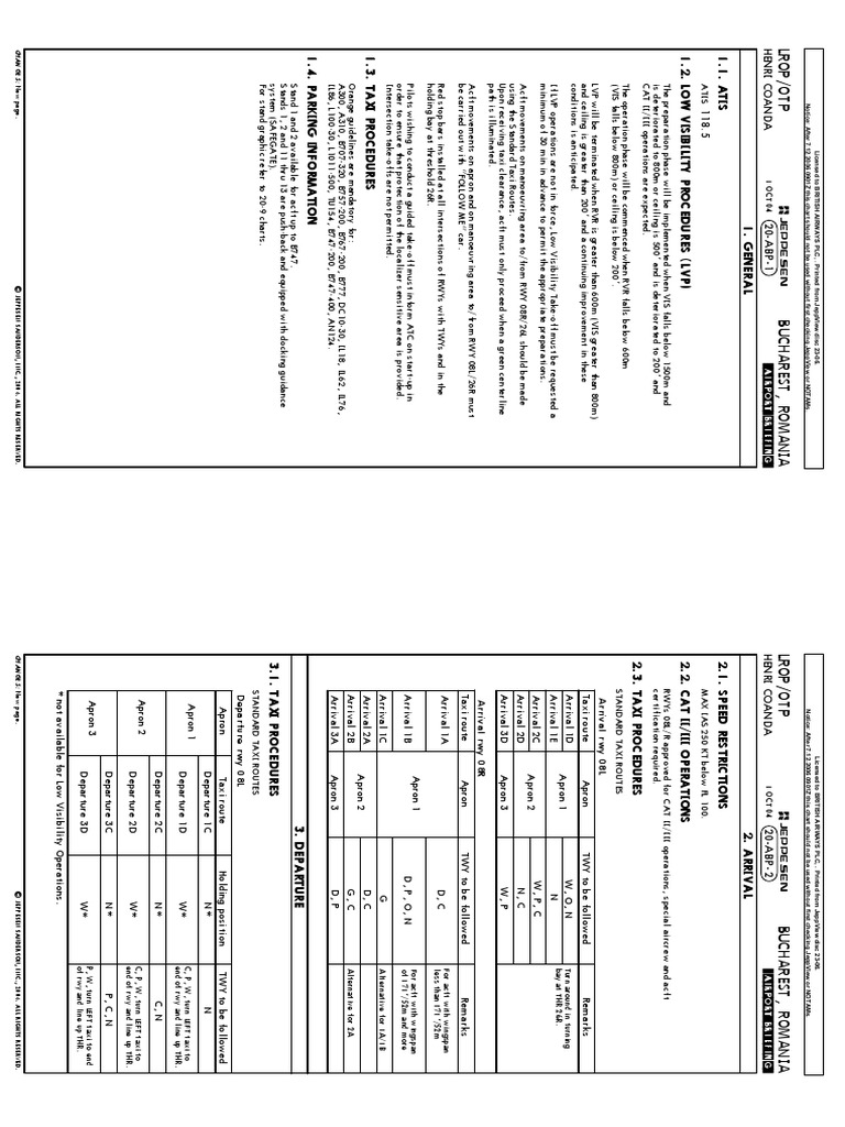 LROP/OTP Airport Briefing Guide | PDF | Aircraft | Aerospace Engineering