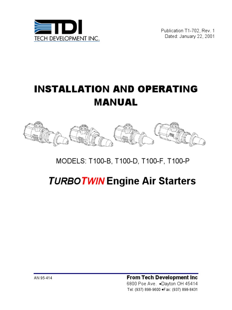 T100 Series Install-Operations | PDF | Transmission (Mechanics) | Valve