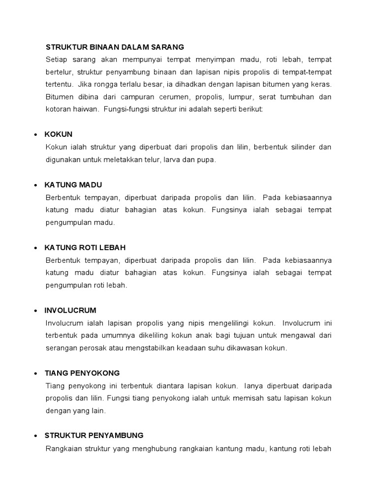Struktur Binaan Dalam Sarang | PDF