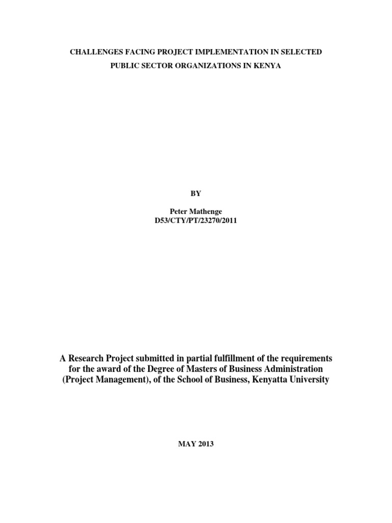 Peter Mathenge Project | PDF | Forestry | Project Management