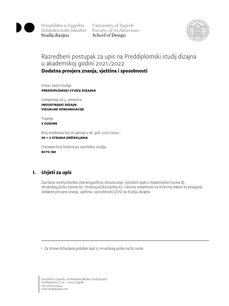 2021 2022 Upute Za Dodatne Provjere Zvs Final BP | PDF