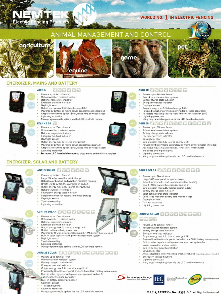 NEMTEK Electric Fencing Products | PDF