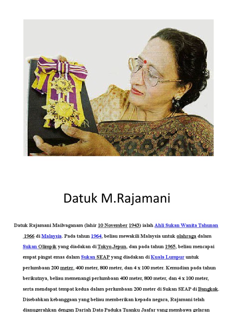 Datuk Rajamani | PDF
