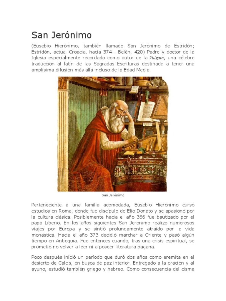 San Jerónimo | PDF
