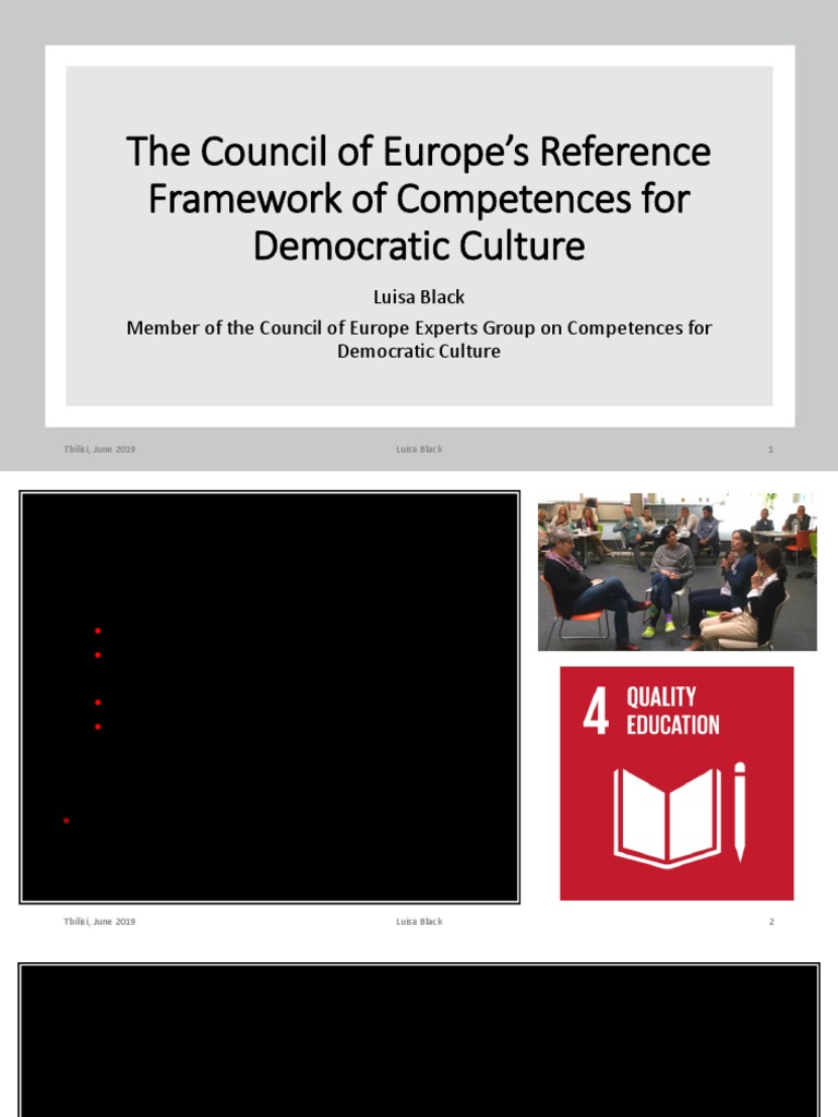 The Council of Europe's Reference Framework of Competences For ...