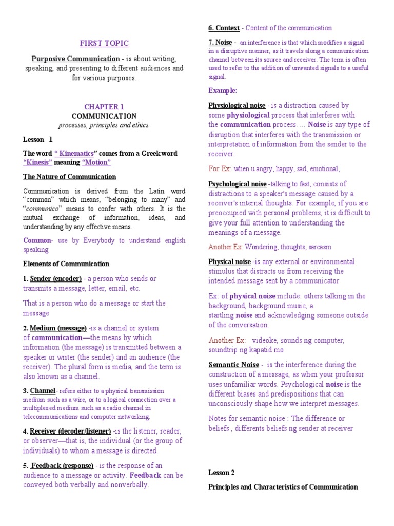 2nd Sem Purposive Communication | PDF | Nonverbal Communication ...