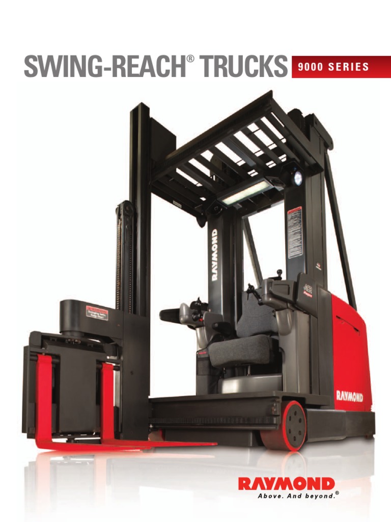 Raymond 9000 Series Swing-Reach | PDF | Warehouse | Forklift