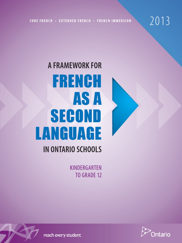 Ontario Framework For French As A Second Language | PDF ...