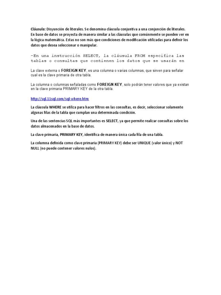 Infografia SQL | PDF