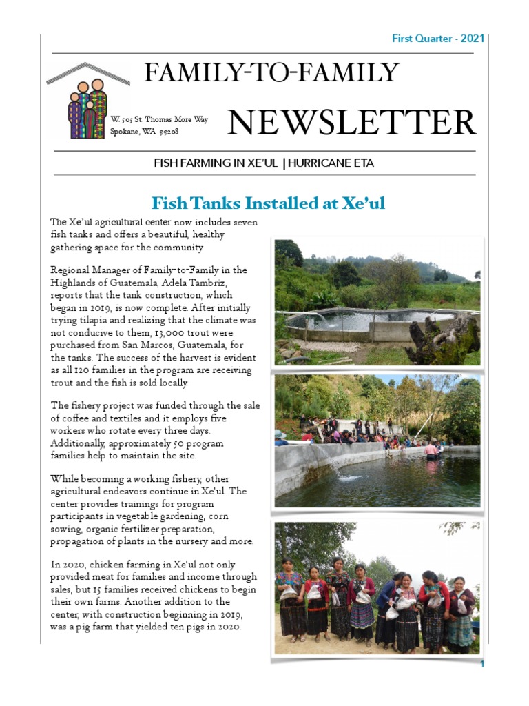 Family To Family Newsletter Q1, 2021 | PDF | Food Industry | Food And Drink