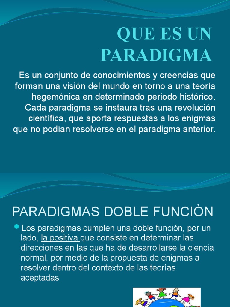 Definición y Función de Paradigmas | PDF | Paradigma | Teoría